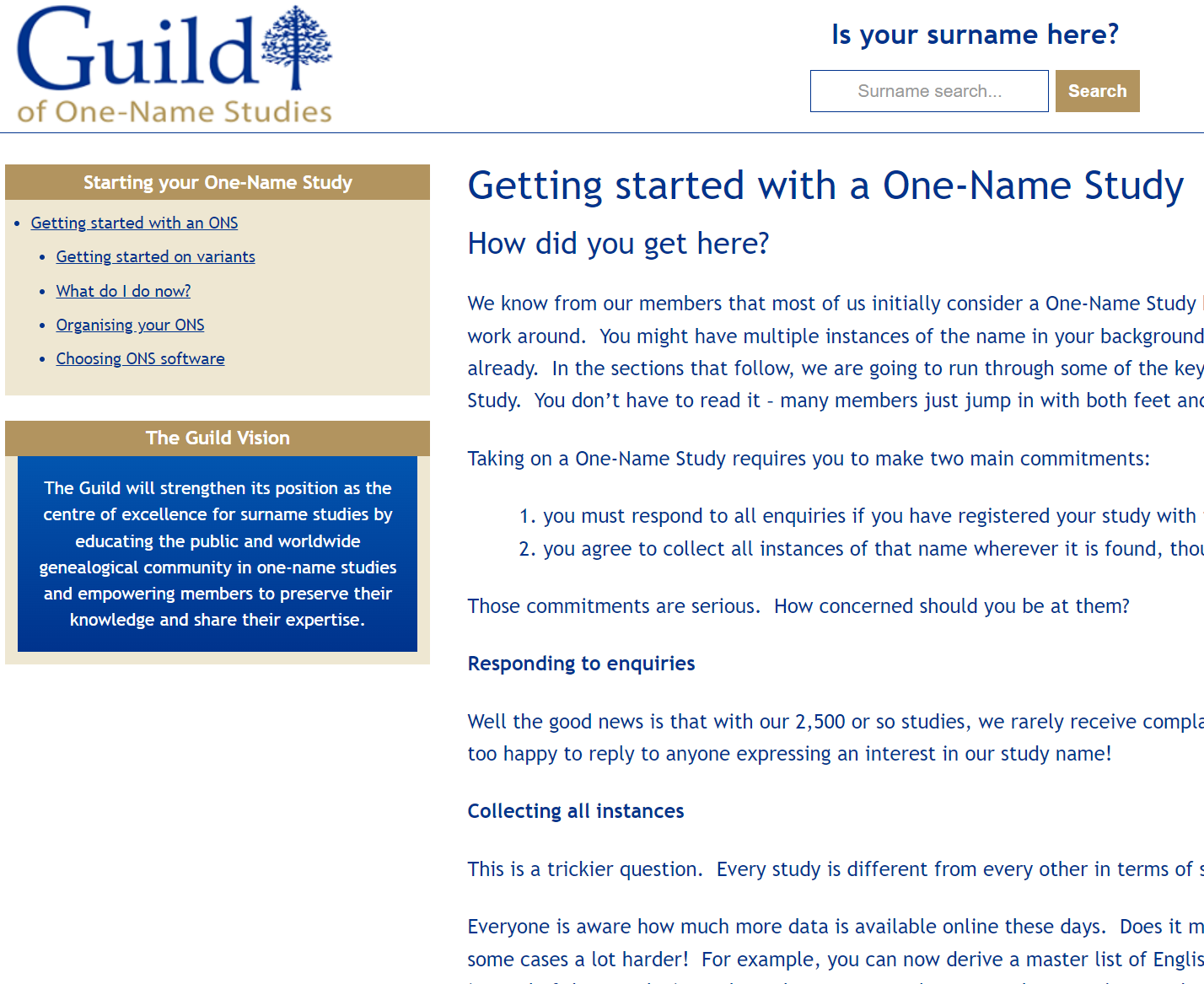 One-Name Study Methodology: my perspective – Relatively Speaking